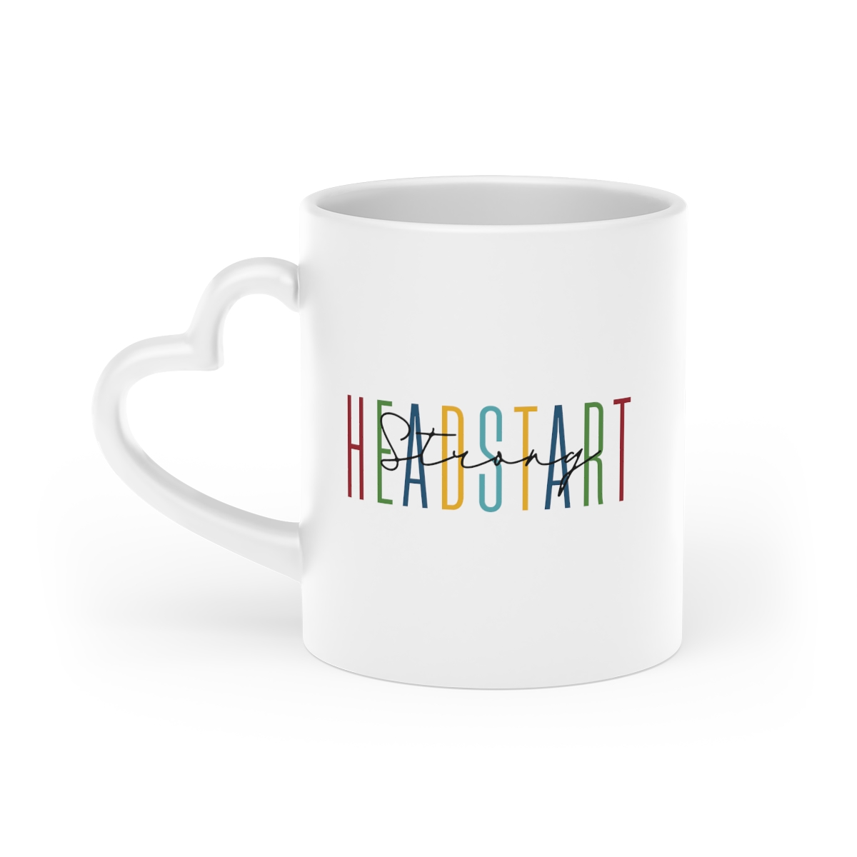 Heart-Shaped Mug With Head Start Strong - Virginia Head Start Association