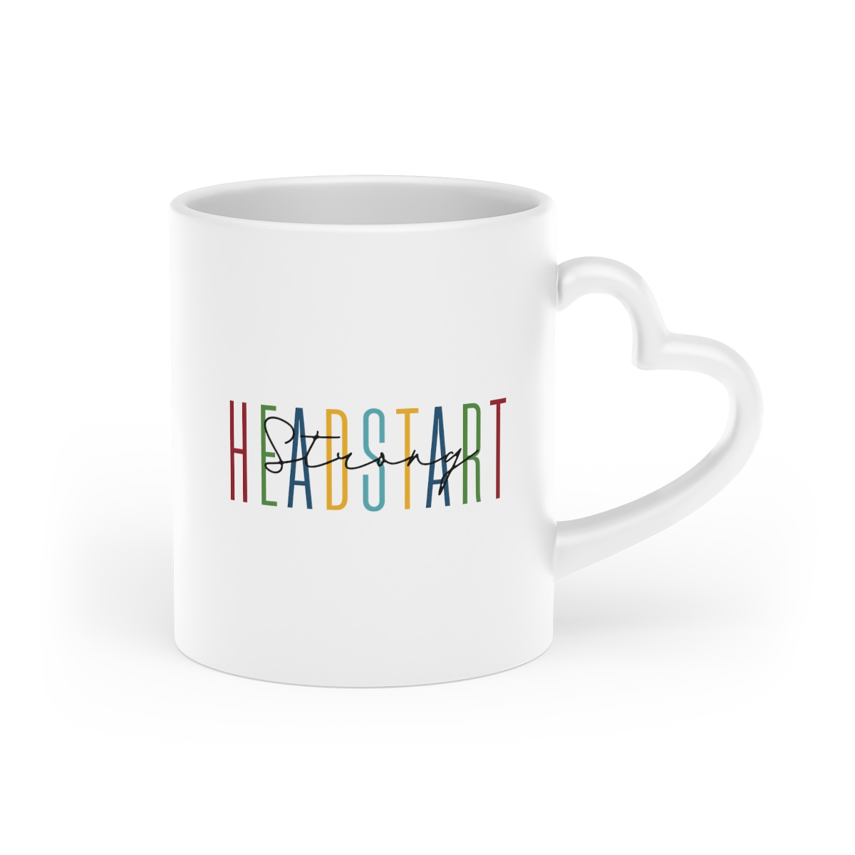 Heart-Shaped Mug With Head Start Strong - Virginia Head Start Association