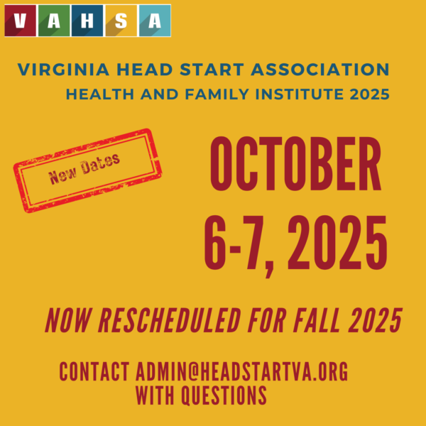 Health and Family Institute 2025 - Virginia Head Start Association